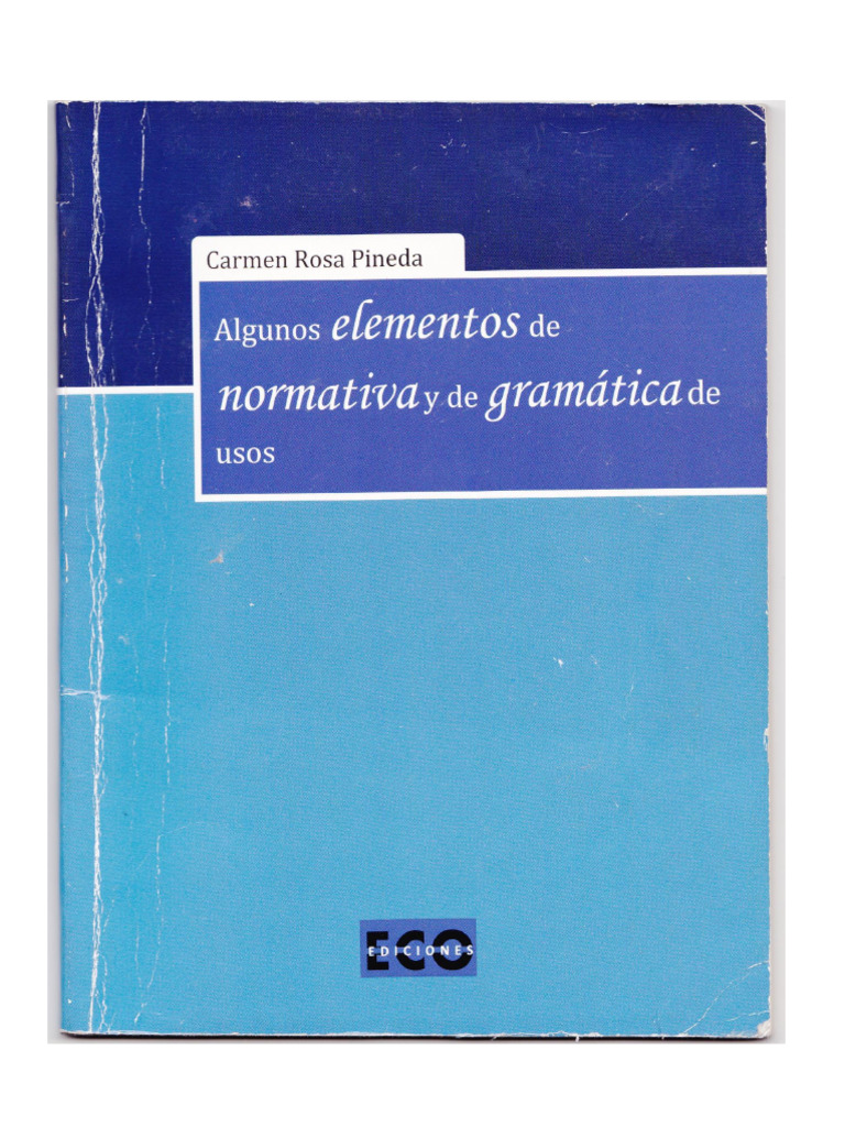 Algunos Elementos de Normativas y de Gramatica de Usos | PDF