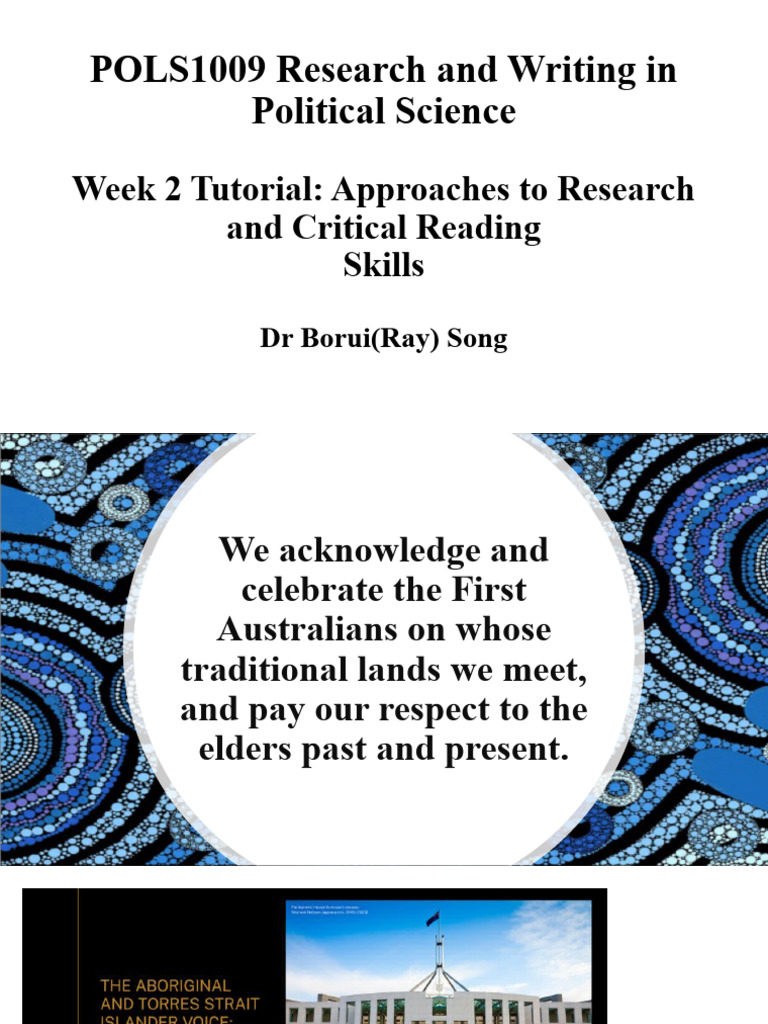 POLS1009-Tutorial Slides W2 | PDF