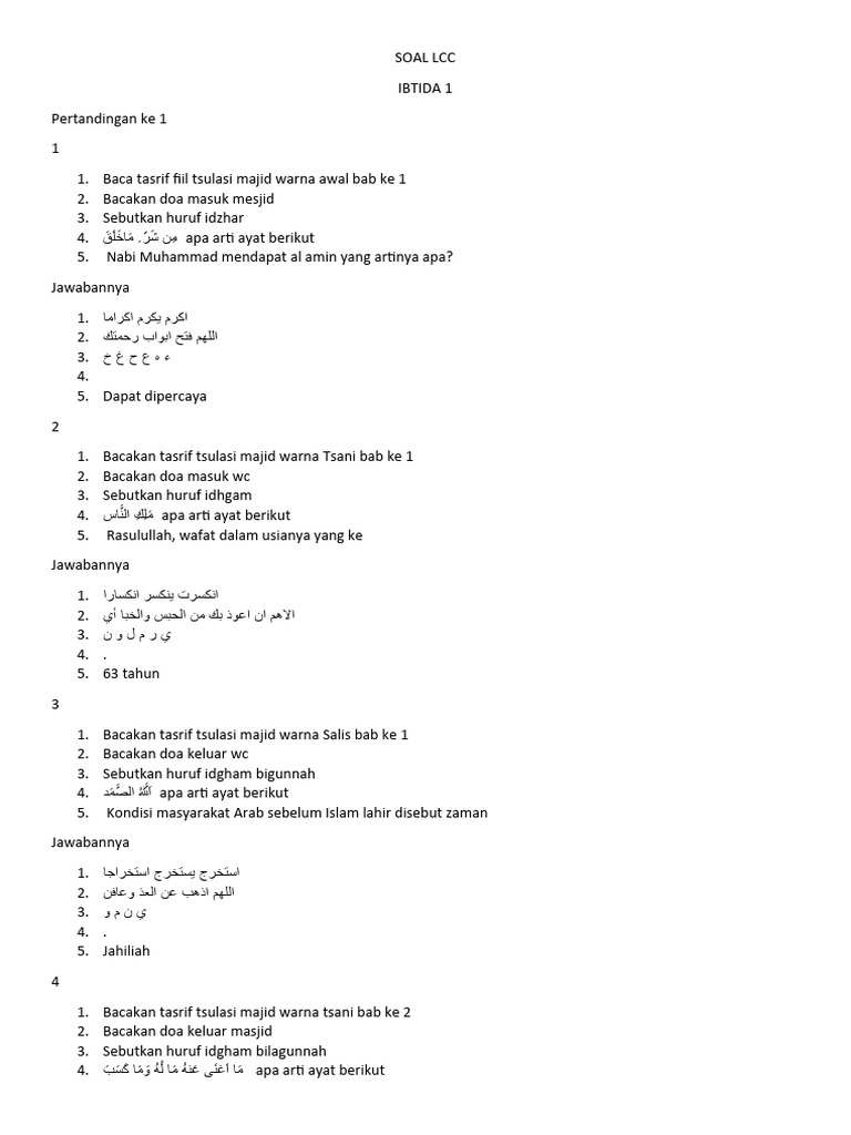 Soal Lcc 2 Pdf