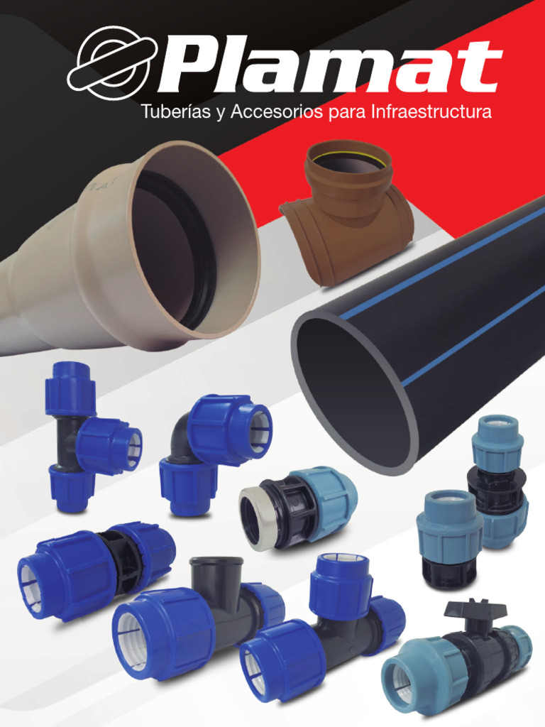 Catalogo Linea Infraestructura - Plamat | PDF | Cloruro de polivinilo | Sustancias químicas