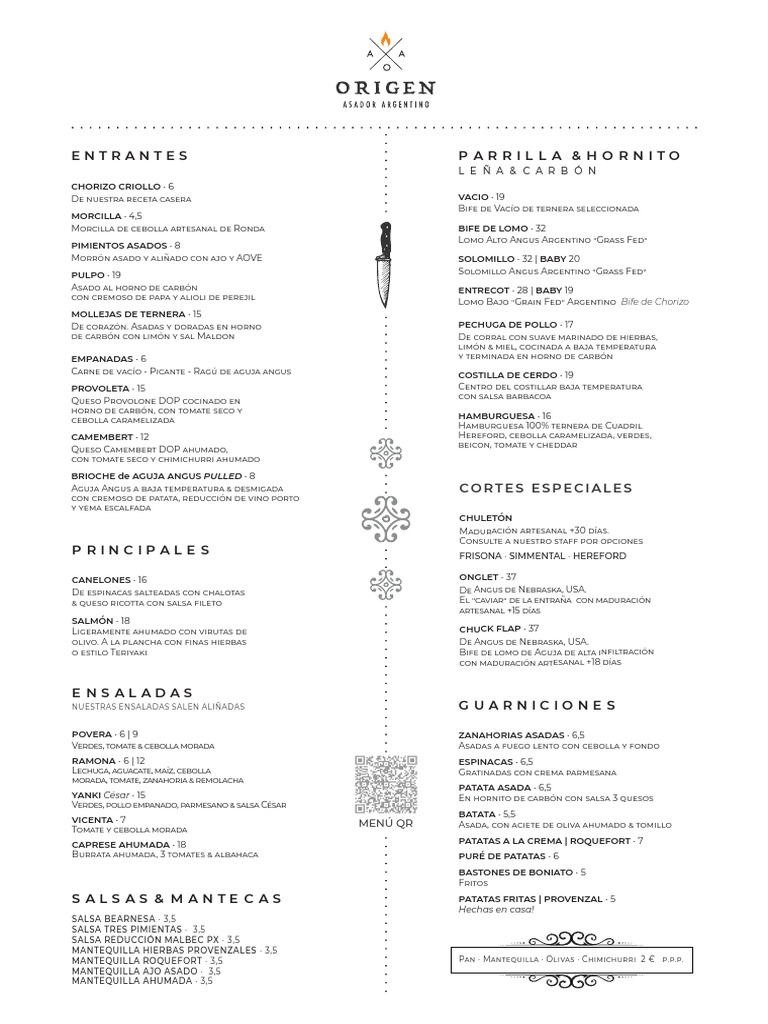 1 Menu Es | PDF | filete | Alimentos