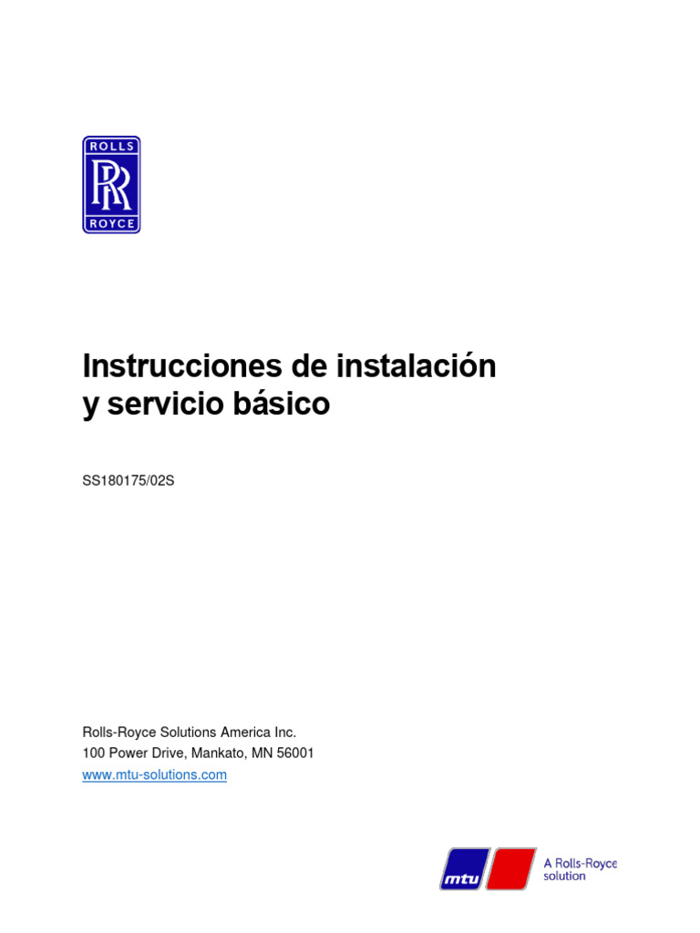 SS180175 - 02S Instrucciones de Instalación y Servicio Básico | PDF | Ingenieria Eléctrica ...