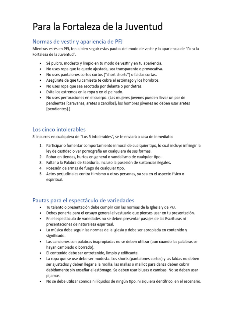 Para La Fortaleza de La Juventud | PDF | Ropa | Moda