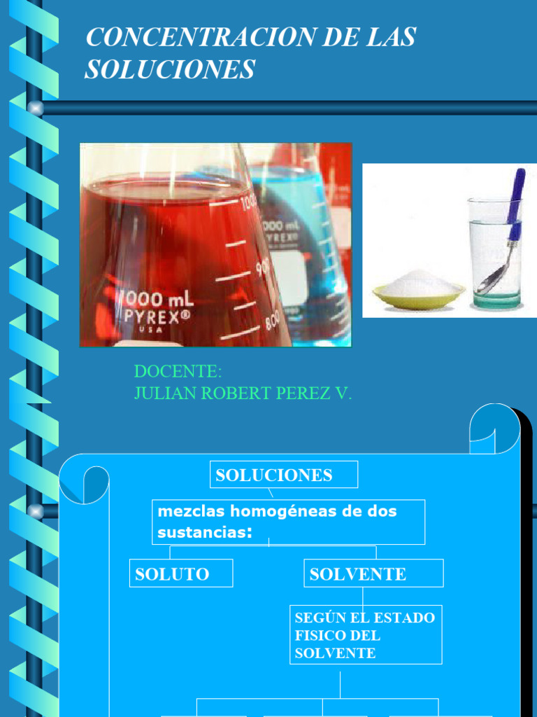 4) Concentracion de Las Soluciones - Quimica Analitica | PDF | Concentración | Solubilidad