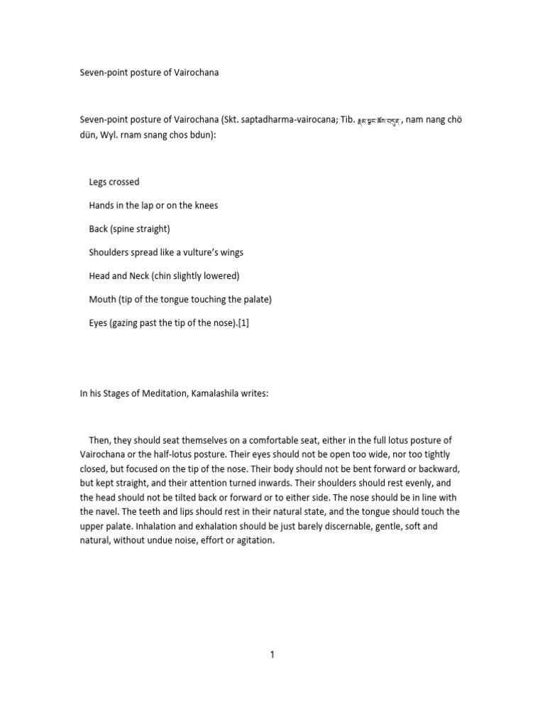 Seven Point Posture | PDF