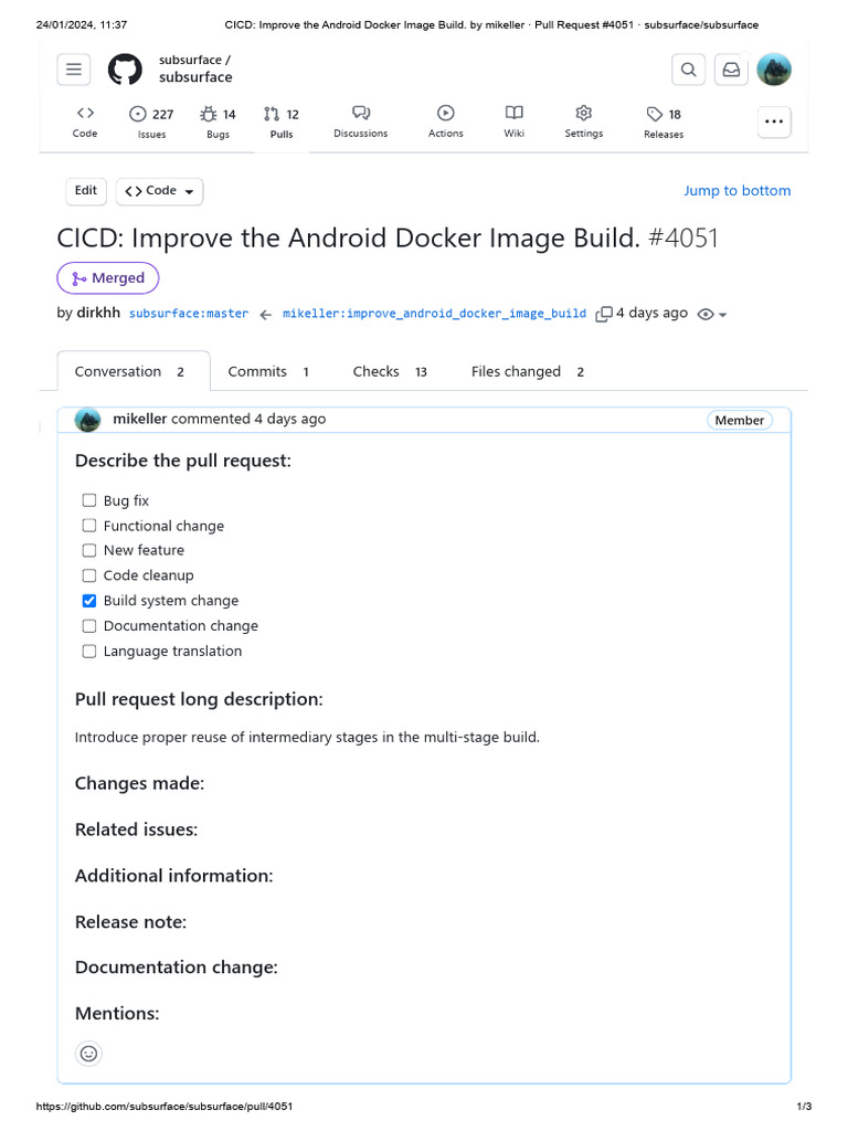 CICD - Improve The Android Docker Image Build. by Mikeller Pull Request #4051 Subsurface ...