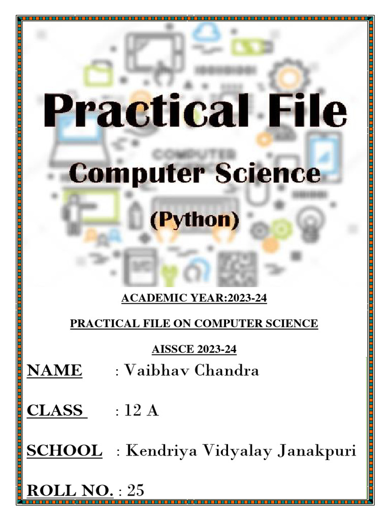 Computer Science Practical | PDF | Databases | Letter Case