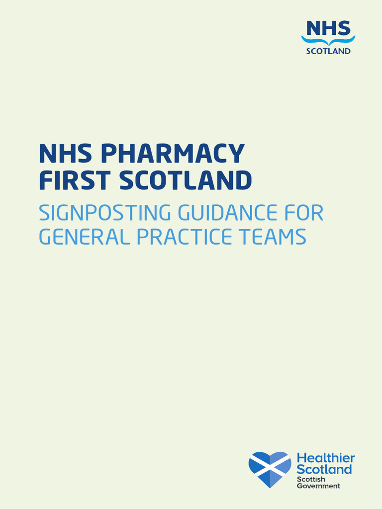 NHS Pharmacy First Scotland | PDF | Urinary Tract Infection | National ...