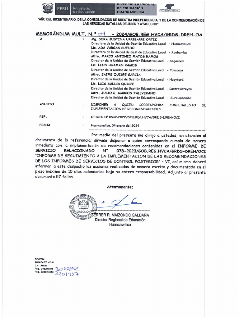 Memorandum Mult. 004-2024 | PDF