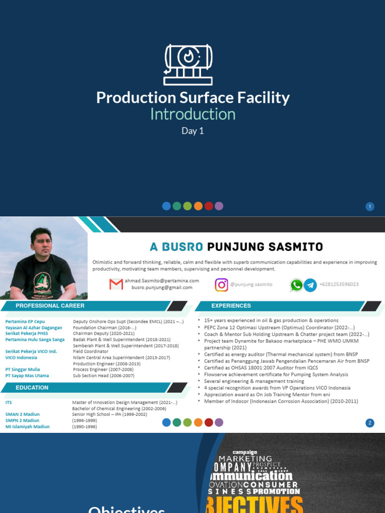 Basic Production Surface Facility - Chapter 1 | PDF | Petroleum | Oil Refinery