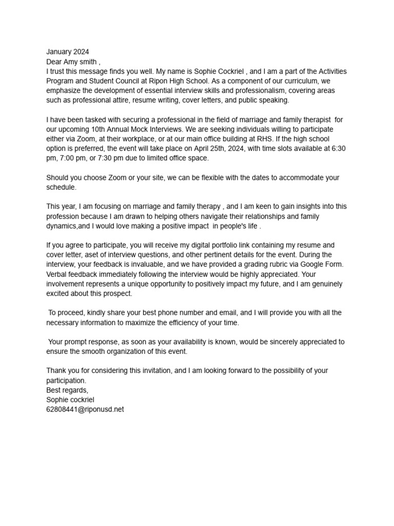 Sophie Cockriel - Mock Letter Your Version To Morty Upload | PDF