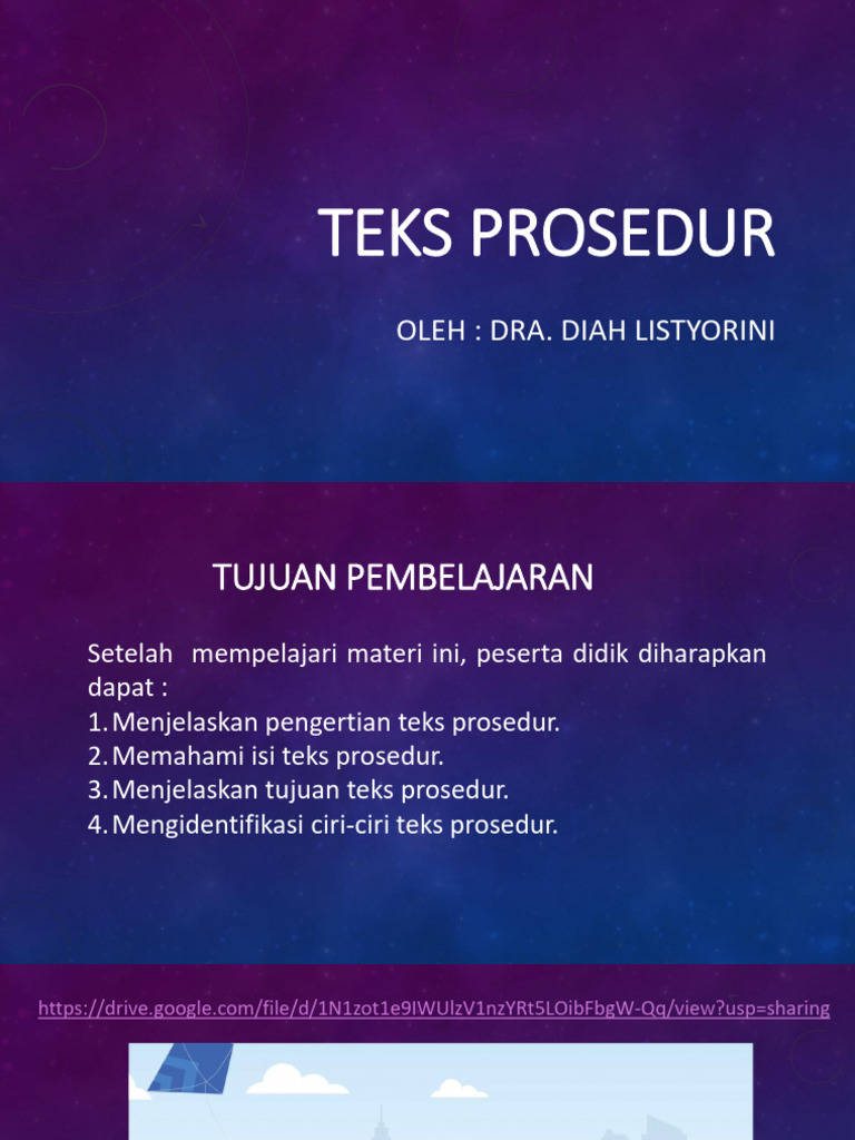 Pengertian, Ciri, Tujuan, Jenis Teks Prosedur | PDF