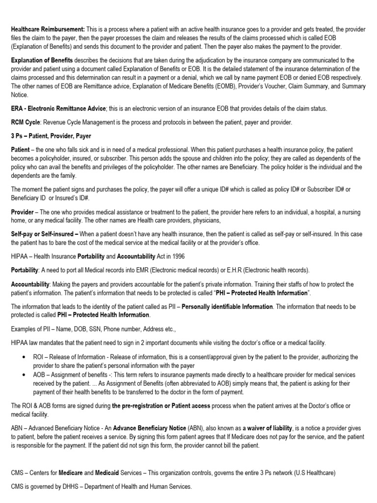 General Billing v2.0 | PDF | Health Insurance Portability And ...