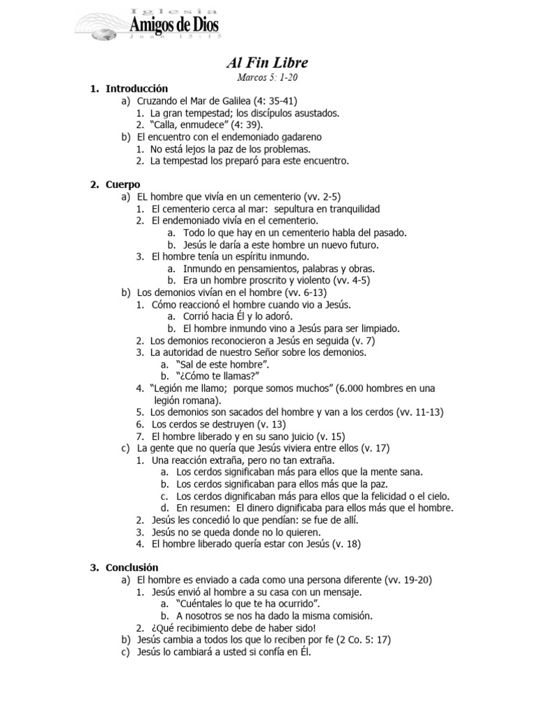 Al Fin Libre | PDF | Jesús | Demonios