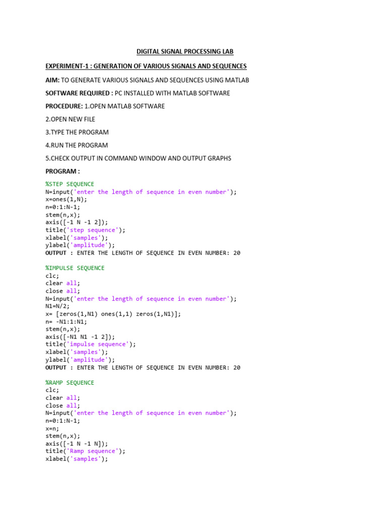 DSP Manual | PDF | Computing | Telecommunications