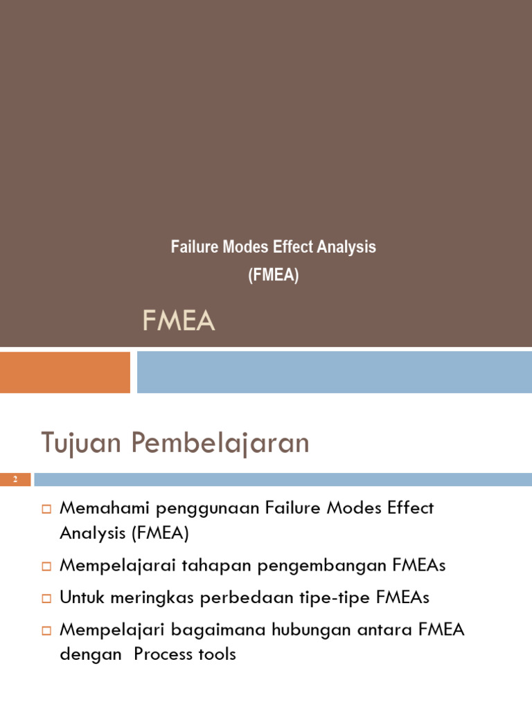 Panduan Lengkap FMEA untuk Proses dan Desain | PDF