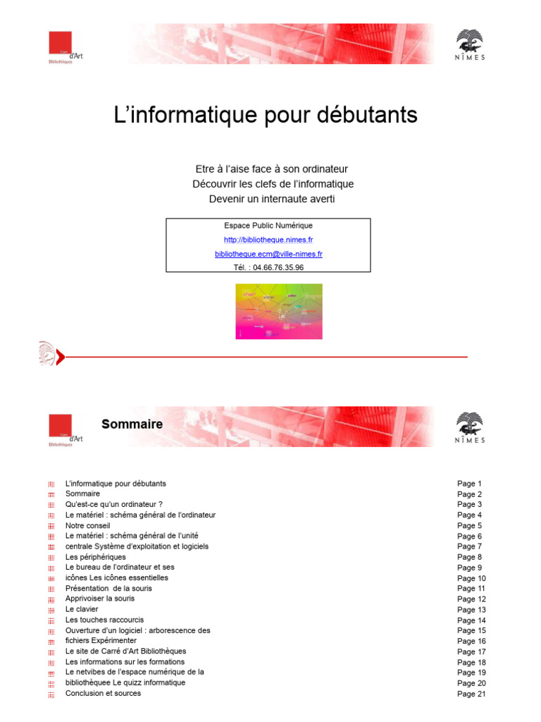 Diaporama Initiation Informatique Nimes | PDF | Système d'exploitation ...