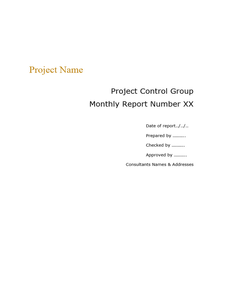 Project Report Template | PDF