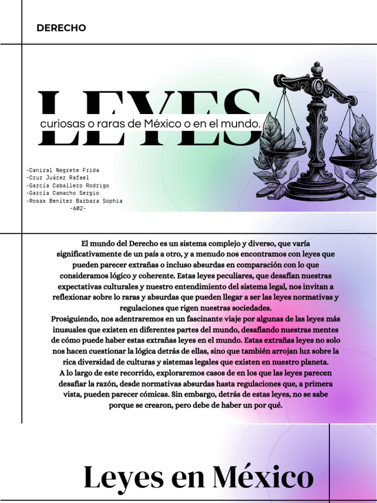 Leyes Curiosas o Raras de México o en El Mundo. | PDF | México