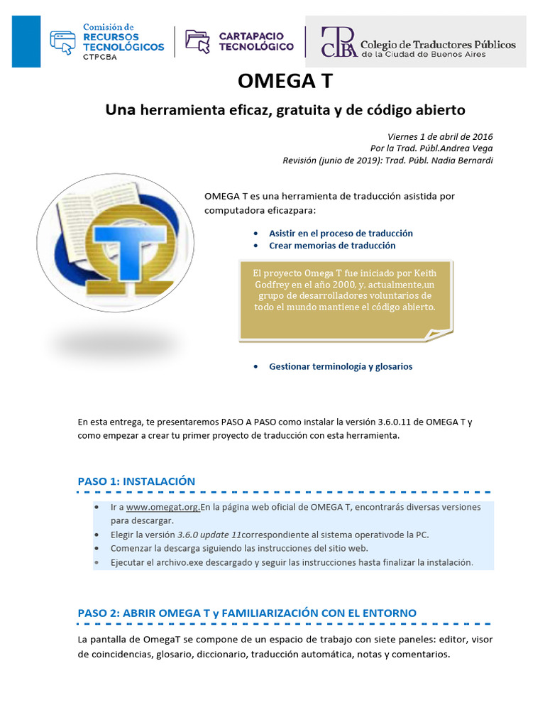 Guía de Instalación y Uso de OmegaT | PDF | Informática | Software