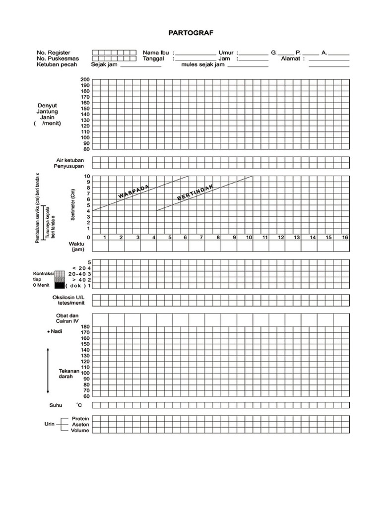 Partograf-Kosong | PDF