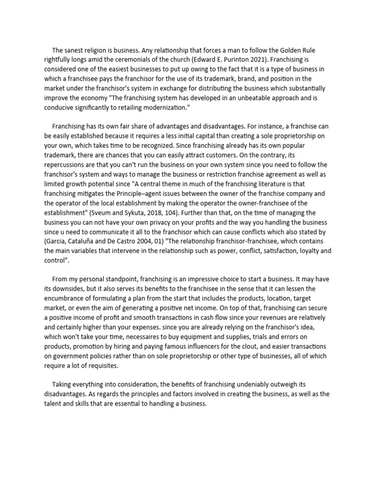 Study Pool Franchise Pdf Franchising Economies