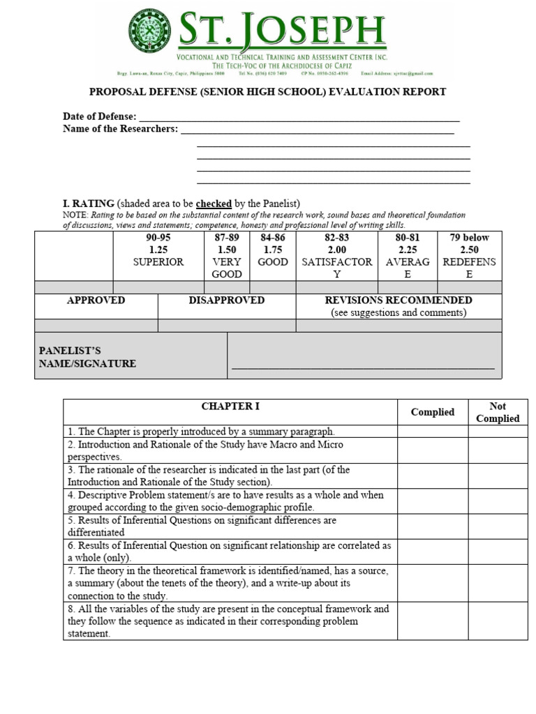 Proposal Defense Form Chapter 1 3 | PDF | Science | Scientific Method