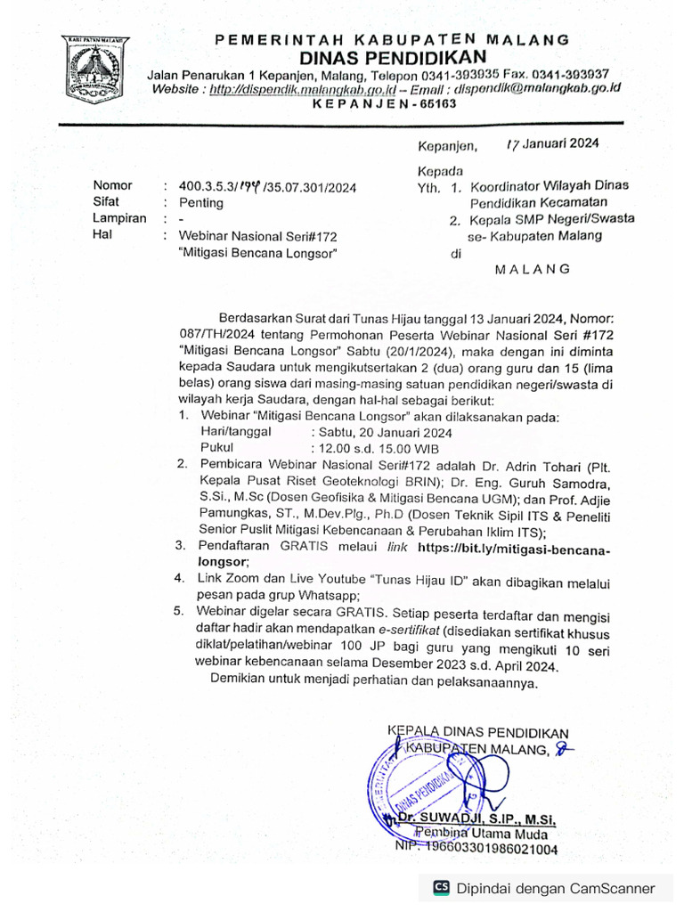 Web Binar Mitigasi Longsor | PDF