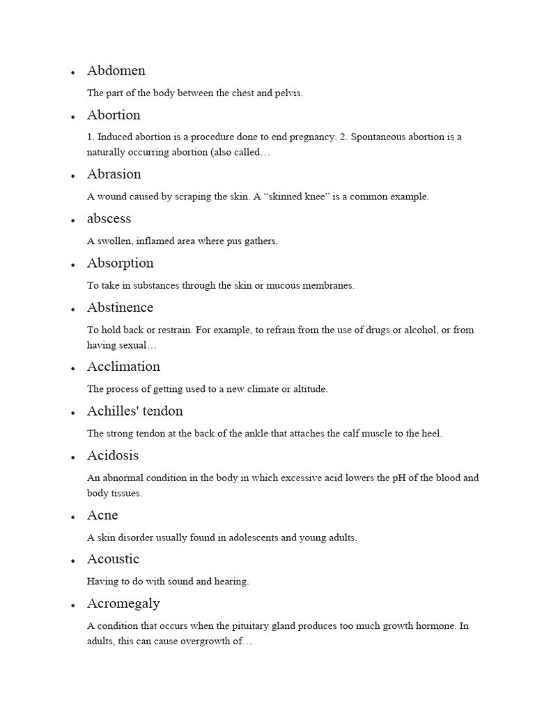 Medical Dictionary | PDF