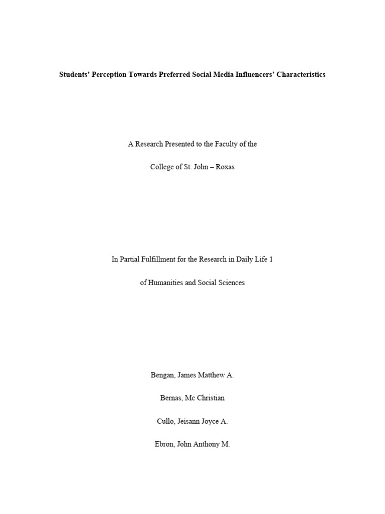 Research in Daily Life 1 Chapter 1 To 3 | PDF | Popular Culture & Media ...