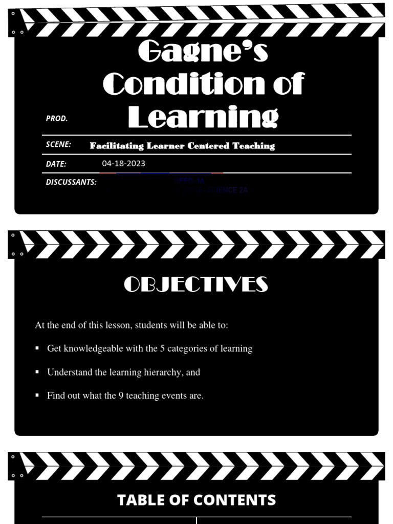Condition of Learning | PDF | Learning | Recall (Memory)