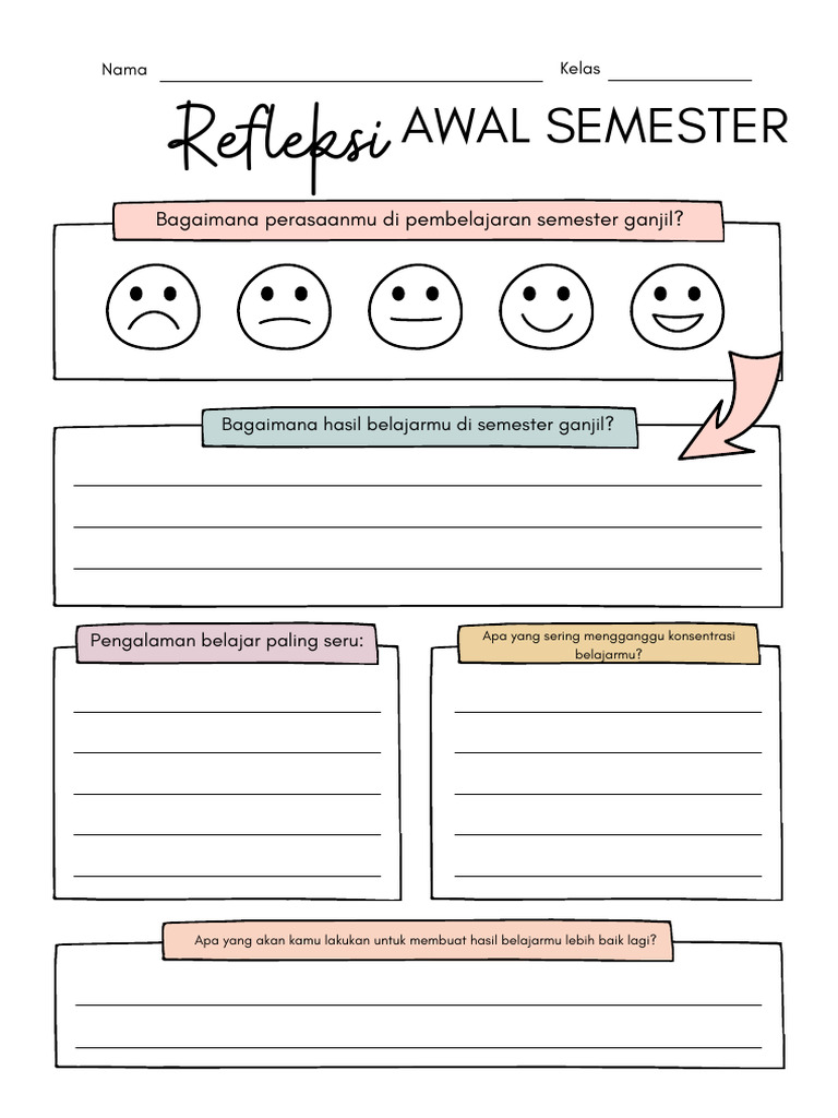 Refleksi Awal Pembelajaran Semester 1 | PDF | Karier & Perkembangan ...