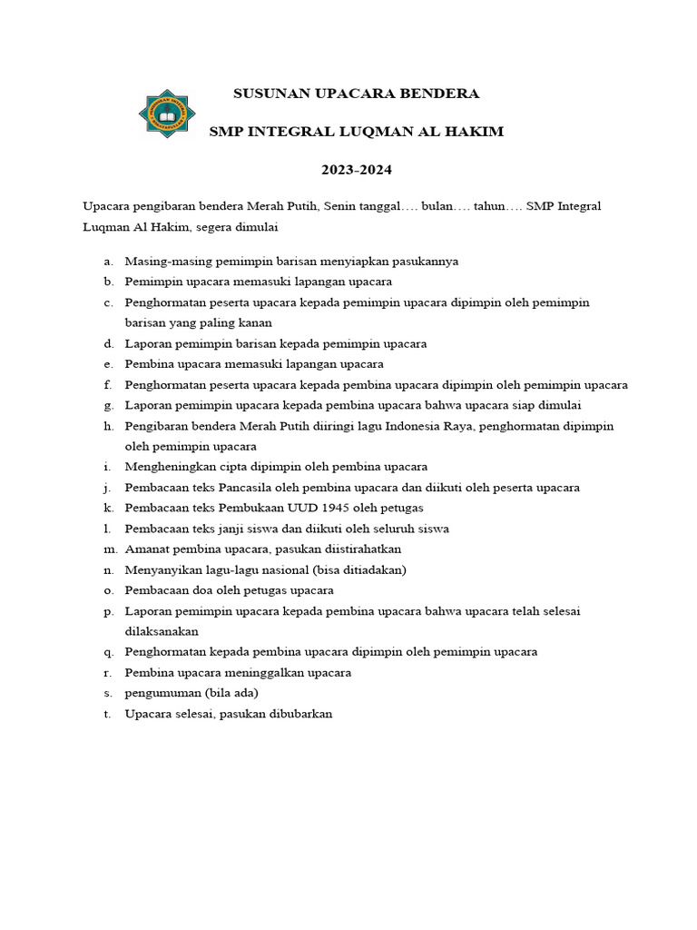 Susunan Apel-Upacara | PDF | Seni