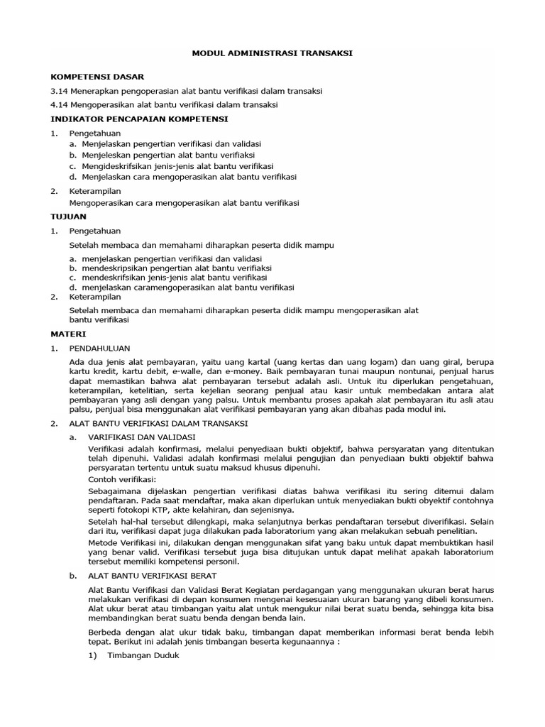 Modul Administrasi Transaksi Pdf