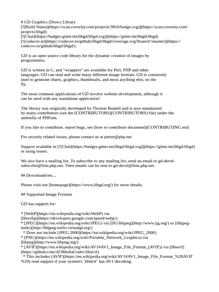 Libgd | PDF | Php | Computer Science