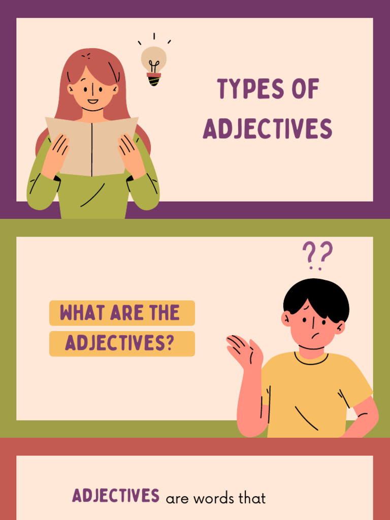 Types of Adjectives Explained | PDF