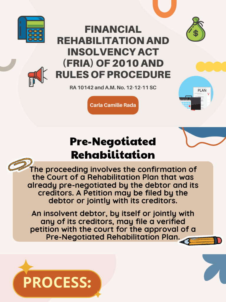 Ra 10142 Fria of 2010 Report | PDF | Liquidation | Bankruptcy