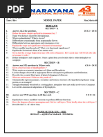 1st Sem BSC BOTANY Previous Years Question Papers | PDF