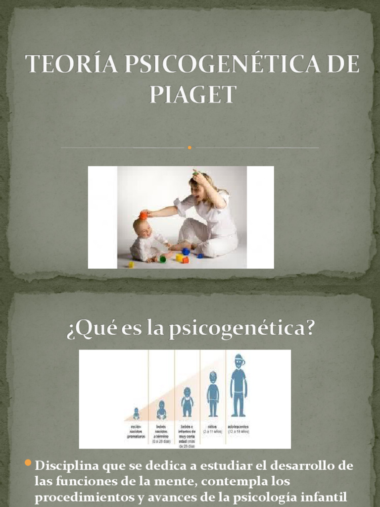Teoría Psicogenética de Piaget | PDF | Ciencias del comportamiento ...