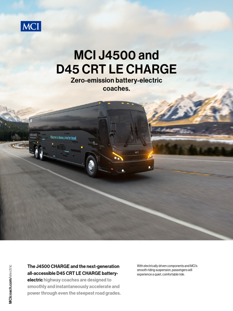 MCI Electric Series Brochure | PDF | Plug In Hybrid | Manufactured Goods