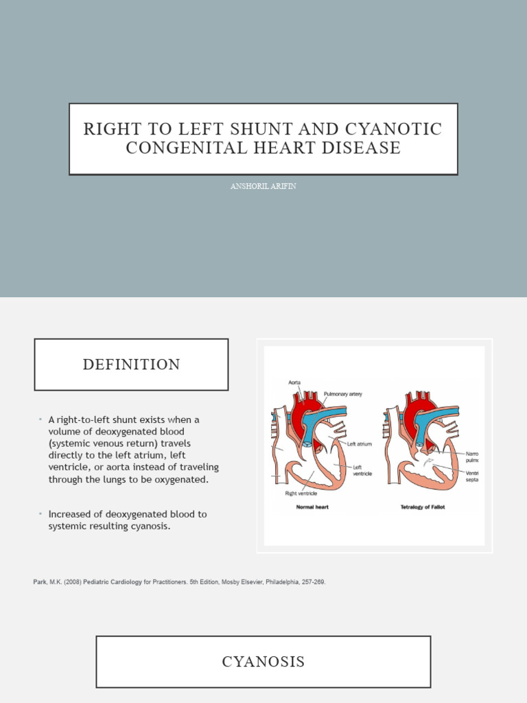 Right To Left Shunt and Cyanotic Congenital Heart Disease | PDF ...