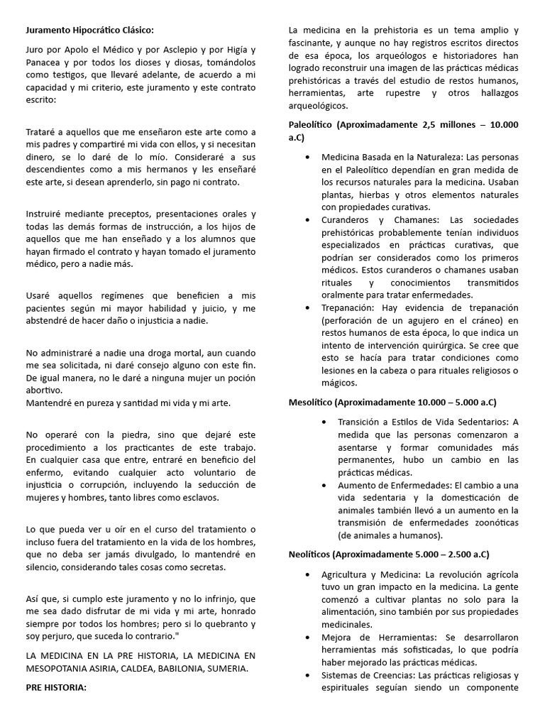 Diapos Hist. de Med. | PDF | Medicina