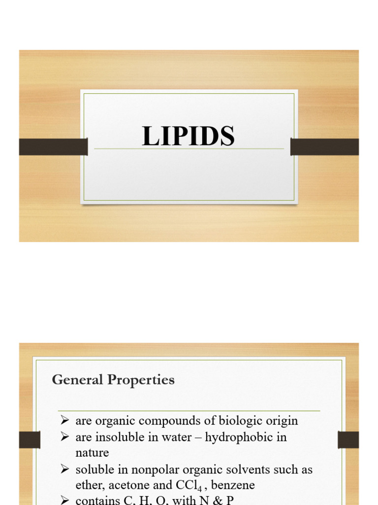 Final Lipds | PDF | Lipid | Fatty Acid