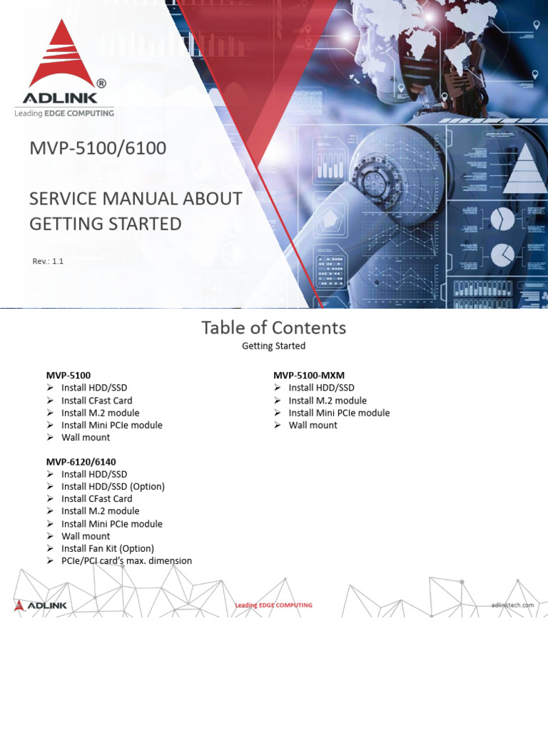 MVP-5100 6100 Service Manual Rev1.1 | PDF | Solid State Drive | Computer Engineering