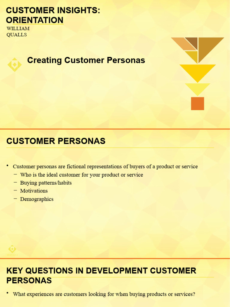 5 Creating Customer Personas | PDF