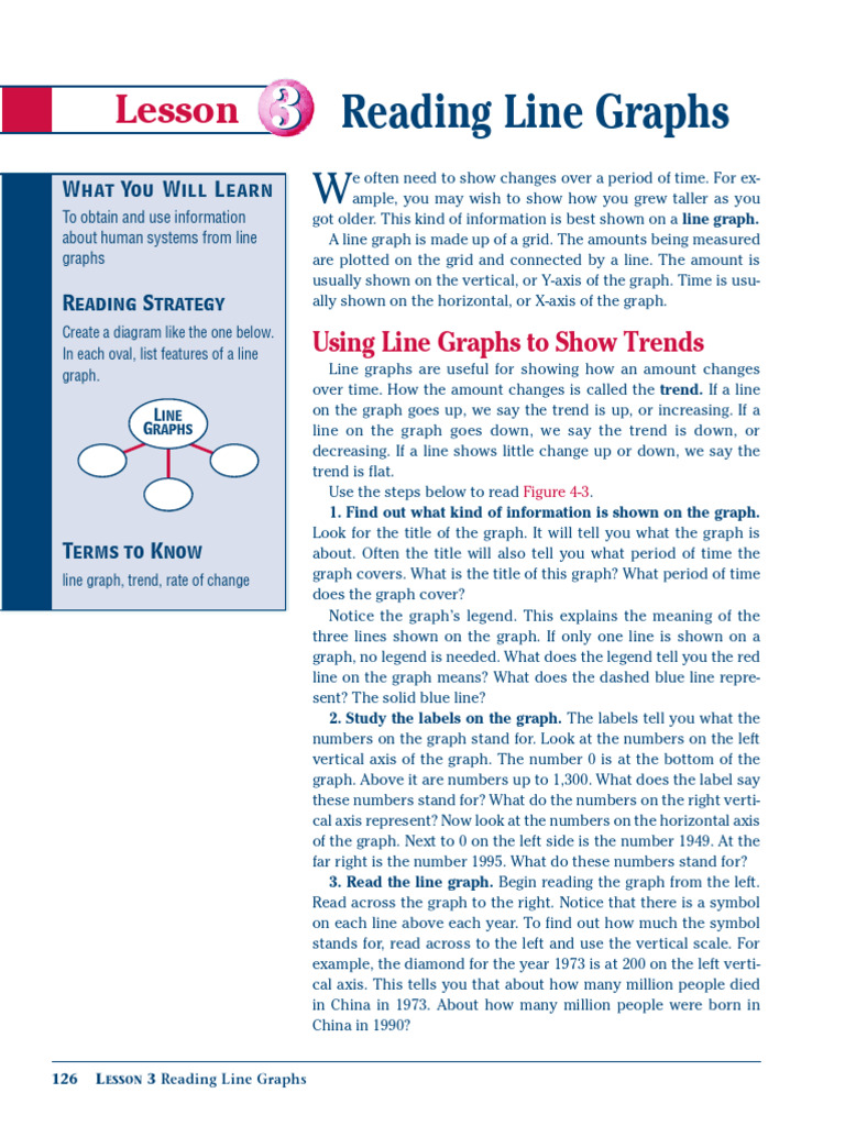 Reading A Line Graph | PDF | World Population | Population Growth