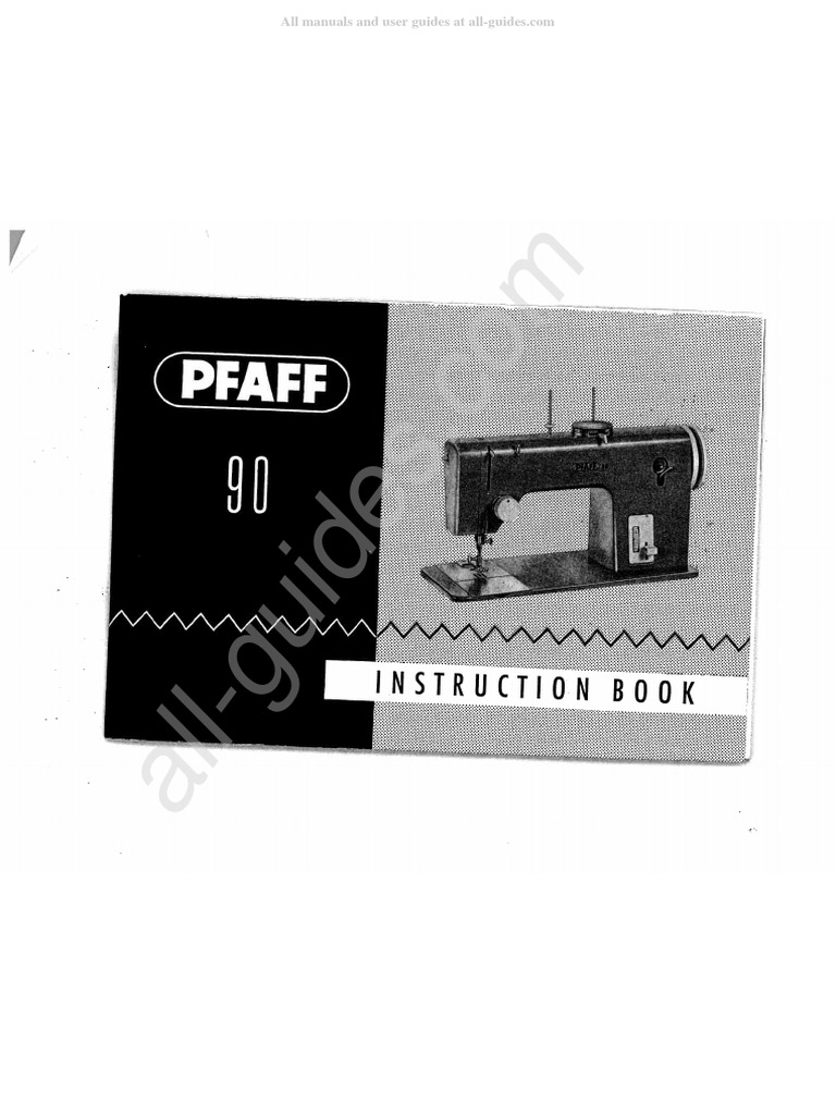 Pfaff 90 Sewing Machine Instruction Manual | Download Free PDF | Seam (Sewing) | Sewing