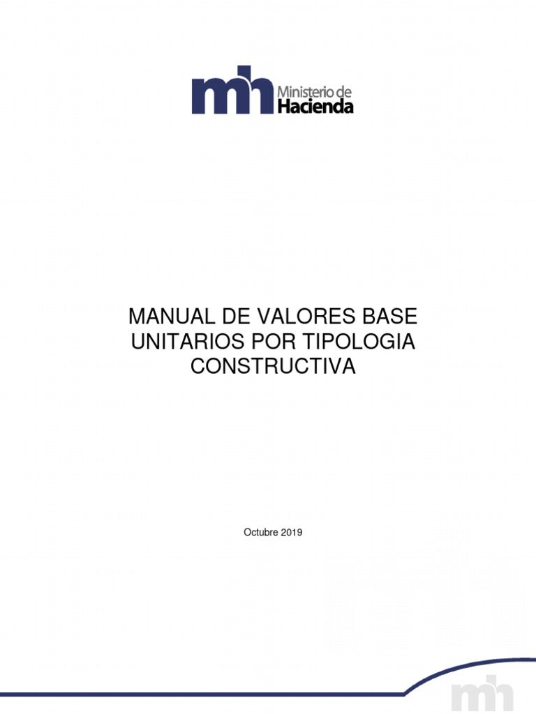 Tipologia Constructiva 2019 | PDF | Depreciación | Impuestos