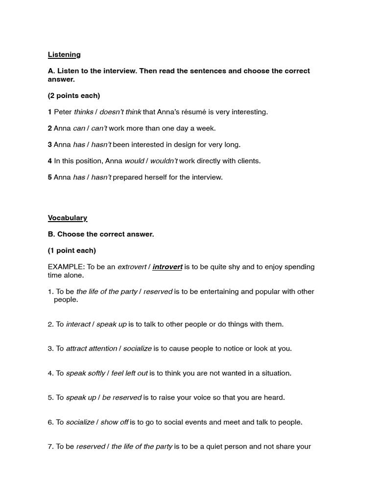 Level 5 Without Answers 1 | PDF | Internship | Job Hunting