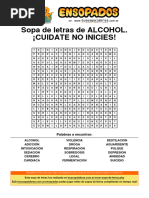 Sopa de Letras: Sustancias Nocivas | PDF